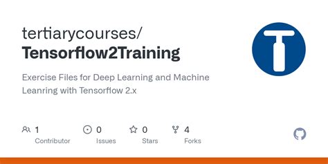 GitHub Tertiarycourses Tensorflow Training Exercise Files For Deep Learning And Machine