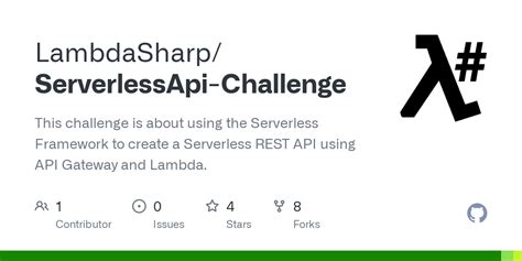 GitHub LambdaSharp ServerlessApi Challenge This Challenge Is About Using The Serverless