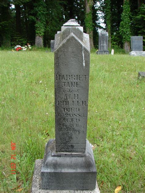 Harriet Jane Cross Pullen 1844 1883 Find A Grave Memorial