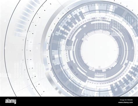 Technological Abstract Digital Circuit Network Blueprint Interface Background Vector Design