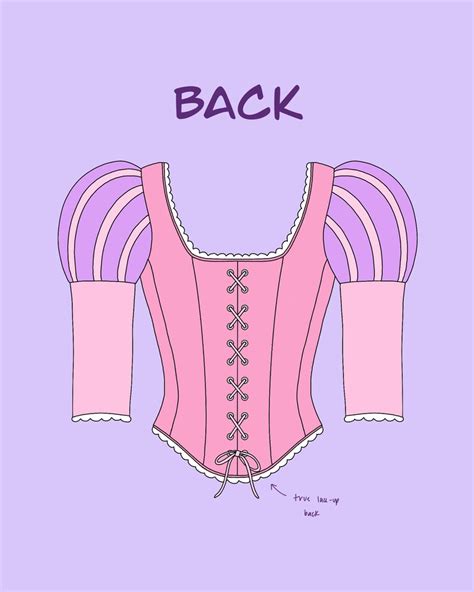 Custom Made Rapunzel Cosplay Bodice Etsy