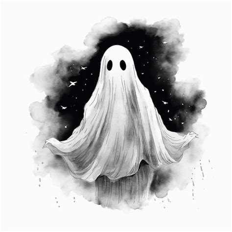 Premium Ai Image Halloween Ghost Vector