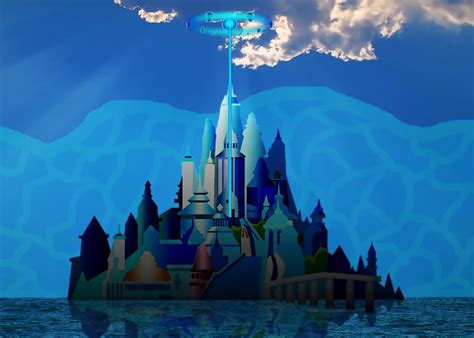 Disneys Atlantis With Added Water And Sky By Ryanh1984 On Deviantart