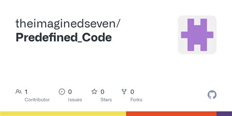 Github Theimaginedsevenpredefinedcode
