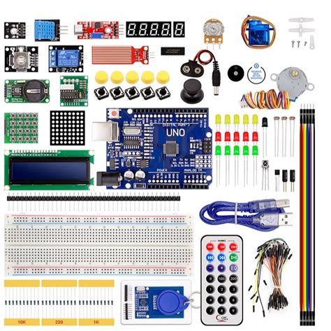 Uno R3 Development Board Rfid Upgrade Starter Learning Kit Stepper Motor Learning Kitcompatible