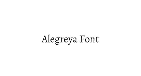 Alegreya Font Free Download Font Xs