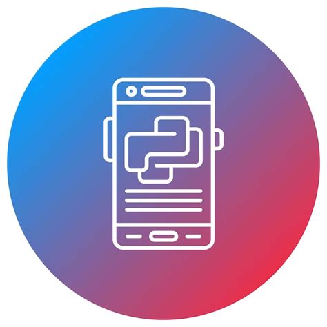 Premium Vector Python Icon Vector Image Can Be Used For Mobile App Development