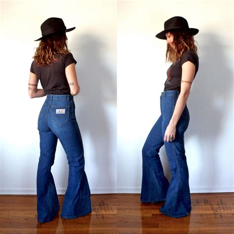 Vintage 70s Levis High Waist Bell Bottom Jeans Bell Bottoms Bell