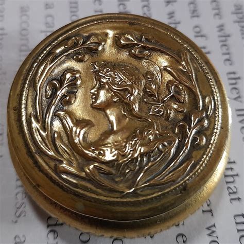 Brass Patch Box Etsy