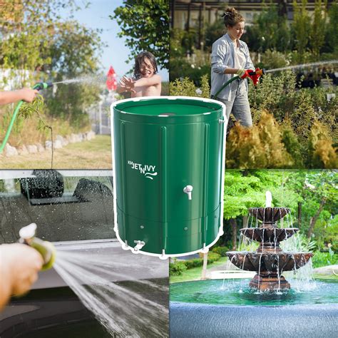 Kmjetnivy Rain Barrel Anti Collapse Collapsible