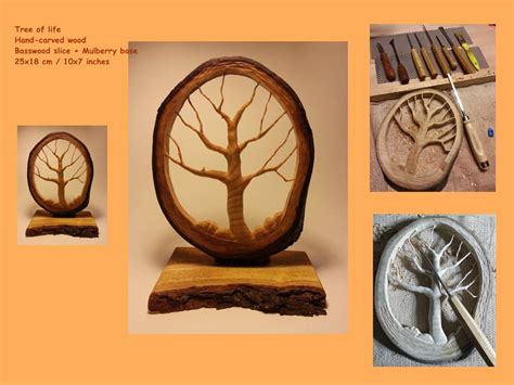 Wood Carving Tree Of Life Etsy