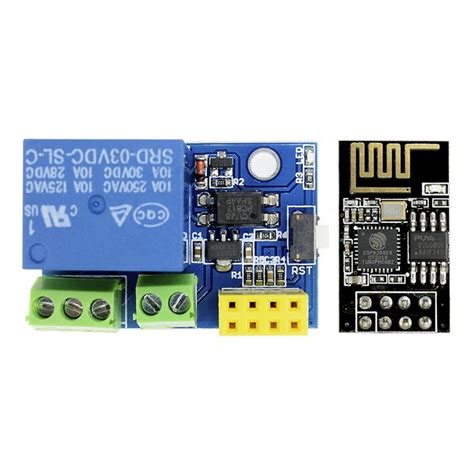 Module Relais Wifi Esp8266 Esp 01s 5v Srd 5v Dc Pour Contrôleur Toi App à Faire Soi Même Maison