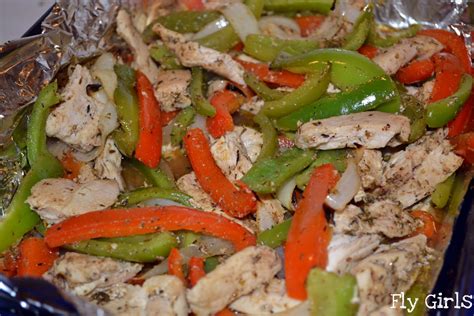 Fly Girls Oven Baked Chicken Fajitas