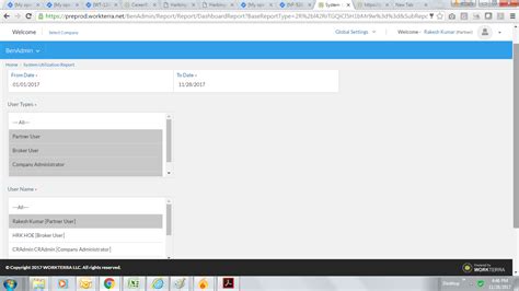Nf 5242 Partner Login Dashboard System Utilization Report