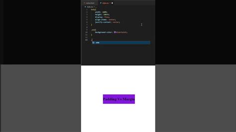 Padding Vs Margin Html Css 1 Min Tutorial Youtube