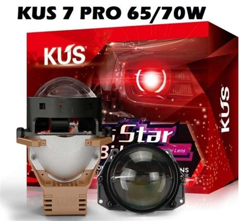Jual Lampu Biled Kus 7 Pro 3 Inch Bi Led Projector Lens Blue Lens Flat