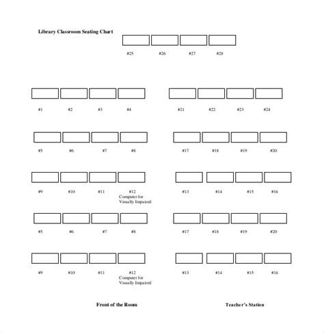 Classroom Seating Chart Template 10 Examples In PDF Word Excel Free Premium Templates