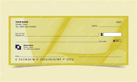 Premium Vector Blank Check Bank Cheque Design Vector Format