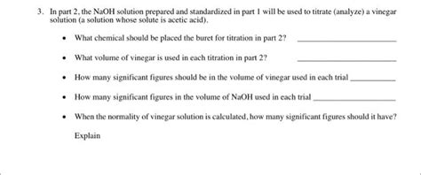 Solved The Density Of The Vinegar Sample You Have Been