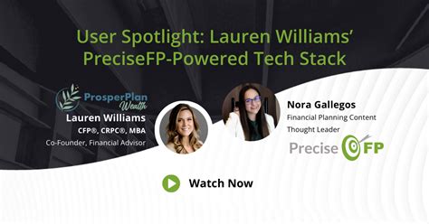 User Spotlight Lauren Williams Precisefp Powered Tech Stack Precisefp