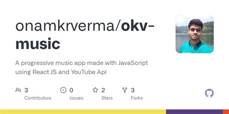 github onamkrverma okv music a progressive music app made with javascript using react js and