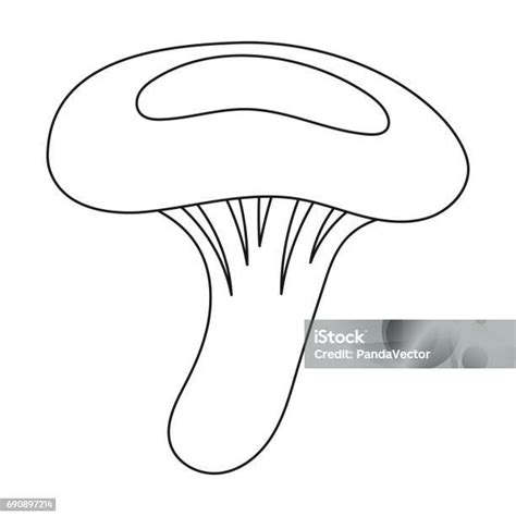 개요 스타일 흰색 배경에 고립 된 우유 버섯 아이콘 버섯 기호 스톡 벡터 일러스트입니다 0명에 대한 스톡 벡터 아트 및 기타 이미지 0명 가을 균류 Istock