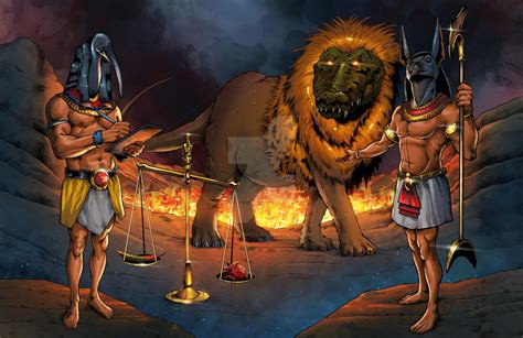 Ammit Anubis And Thoth Revised Colors By Jason Lenox On Deviantart