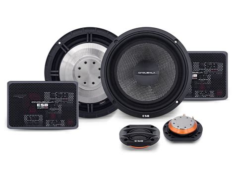 Esb 5000 56k2x Two Way 65 Car Audio Component Speaker Set Fhrx