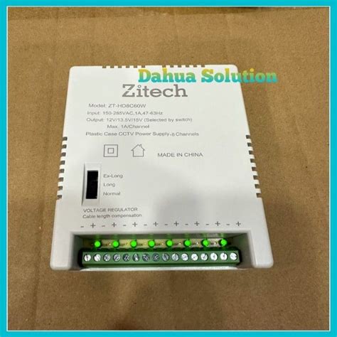 Power Supply Channel Zitech V Watt Adaptor CCTV Lazada Indonesia