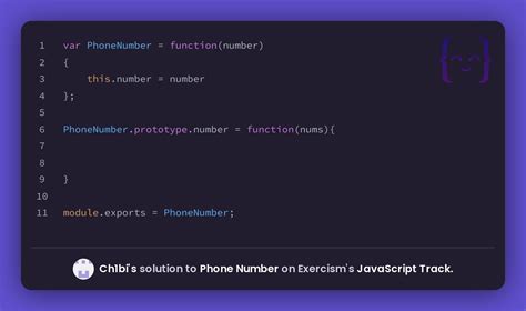 Ch1bis Solution For Phone Number In Javascript On Exercism