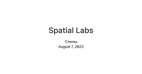 Spatial Labs — Teletype