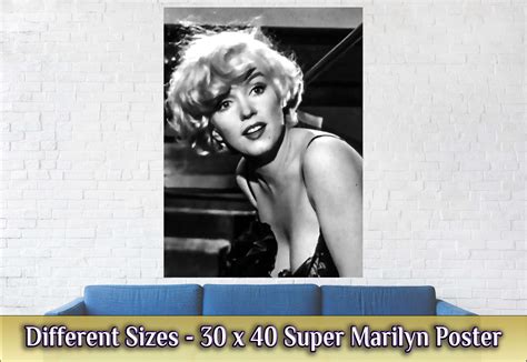 Marilyn Monroe Poster Sex Symbol Vintage Rare Photo Some Etsy