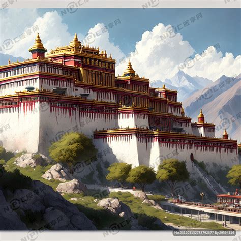Ai创作图布达拉宫 昵图网