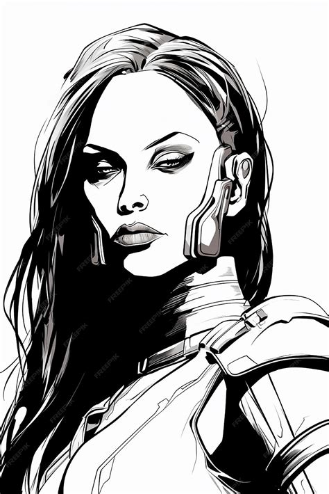 Premium Photo Marvel Gamora Coloring Page