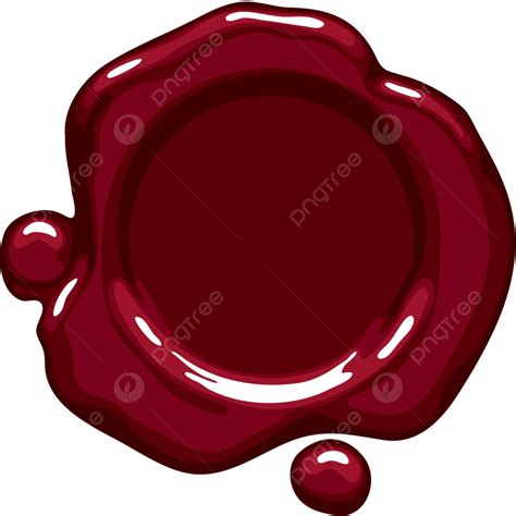 Wax Seal Brown Isolated On White Drawing Vector Brown Isolated On White Drawing Png And