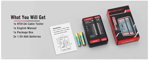 Network Cable Tester Habotest Ht812a With Rj45 Rj11 Port Ethernet Cable Tester Tool Speaker