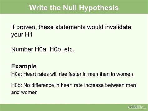 Formulate A Hypothesis