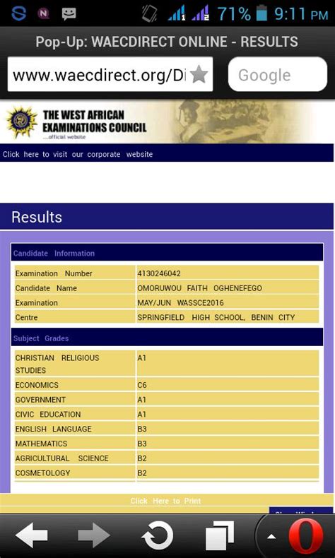 This Is The Best WAEC Result Have Seen Nairaland General Nigeria