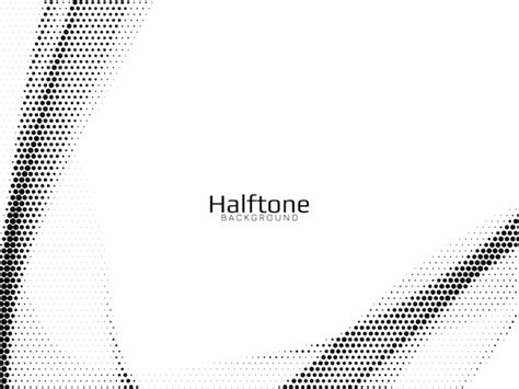 Free Vector Elegant Wave Style Halftone Background Vector