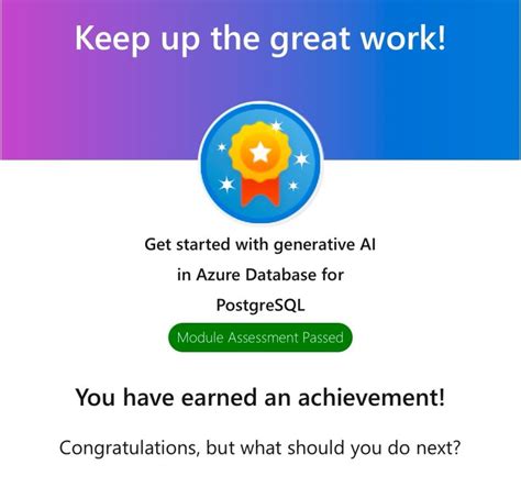 Generativeai Azure Postgresql Microsoftlearn Ai Learning Achievement Rakshana Murugesan