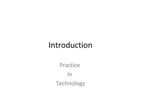 Introduction Ppt