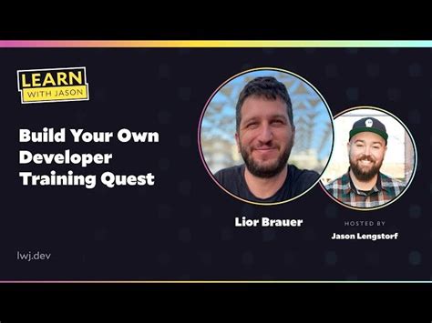 Free Video Build Your Own Developer Training Quest From Learn With