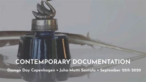 Contemporary Documentation Django Day Copenhagen Pdf
