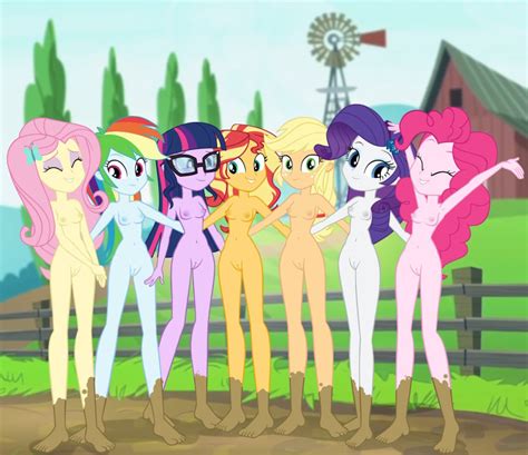 Rule 34 7girls Accurate Art Style Applejack Eg Blonde Hair Blue