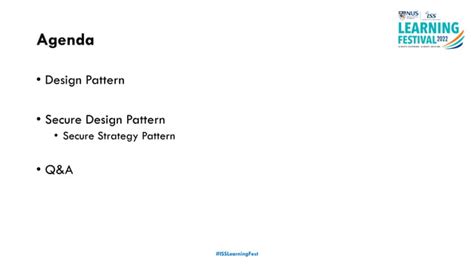 Secure Your Application With Pattern Oriented Design Ppt