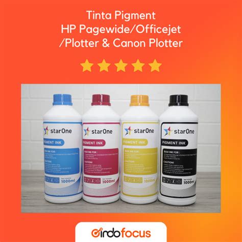 Jual Tinta Pigment Printer Hp Pagewideofficejetplotter Dan Canon