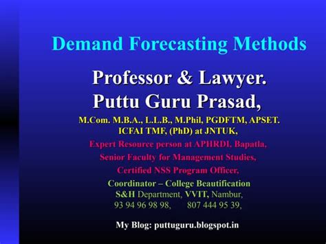 Demand Forecasting Methods2 Gp Ppt