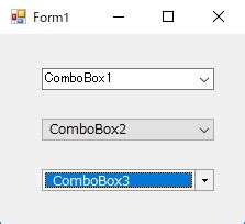 コンボボックスcomboboxドロップダウンリスト 背景色変更技
