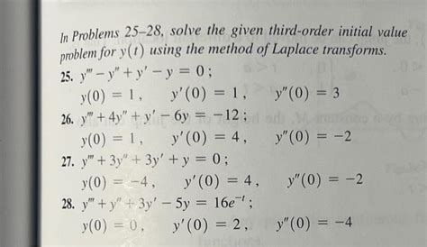 Solved In Problems 1 14 Solve The Given Initial Value
