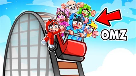 Omz Goes Down The Highest Cart Obby In Roblox Youtube